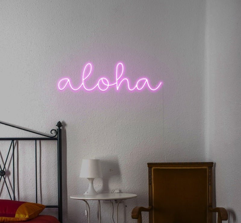 Aloha Neon Sign | Beneon Unicorn Neon Sign Designer – BeNeonUnicorn