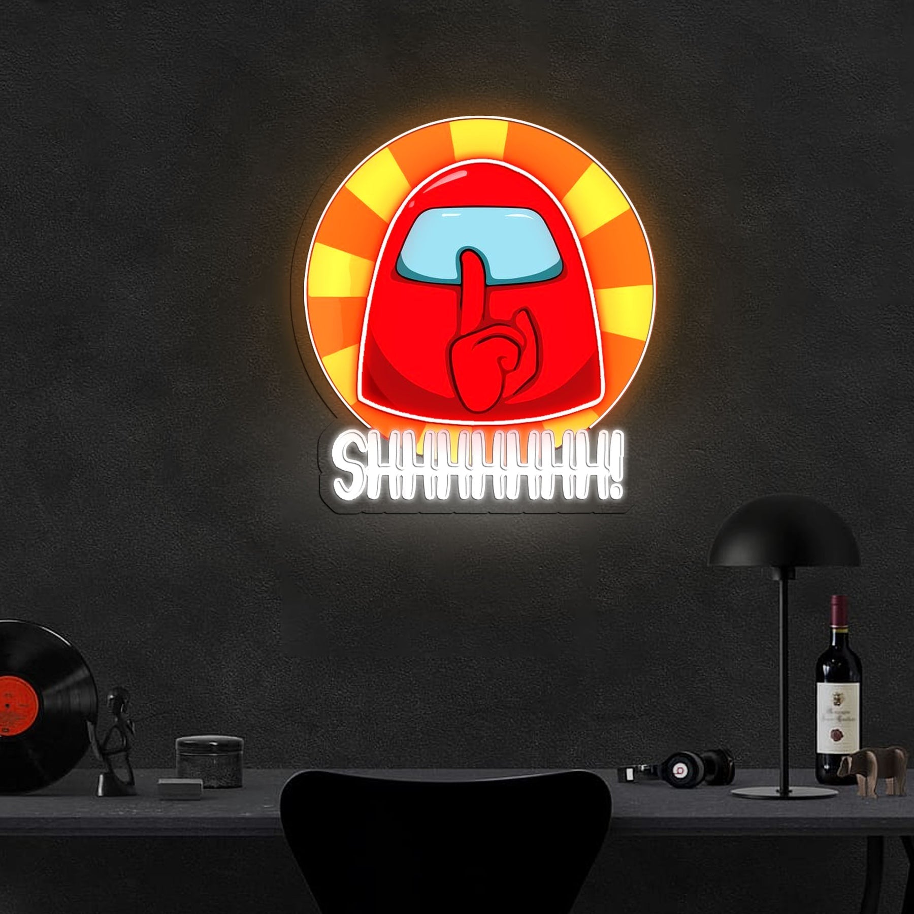 Among us SHH... Neon Sign x Acrylic Artwork – BeNeonUnicorn