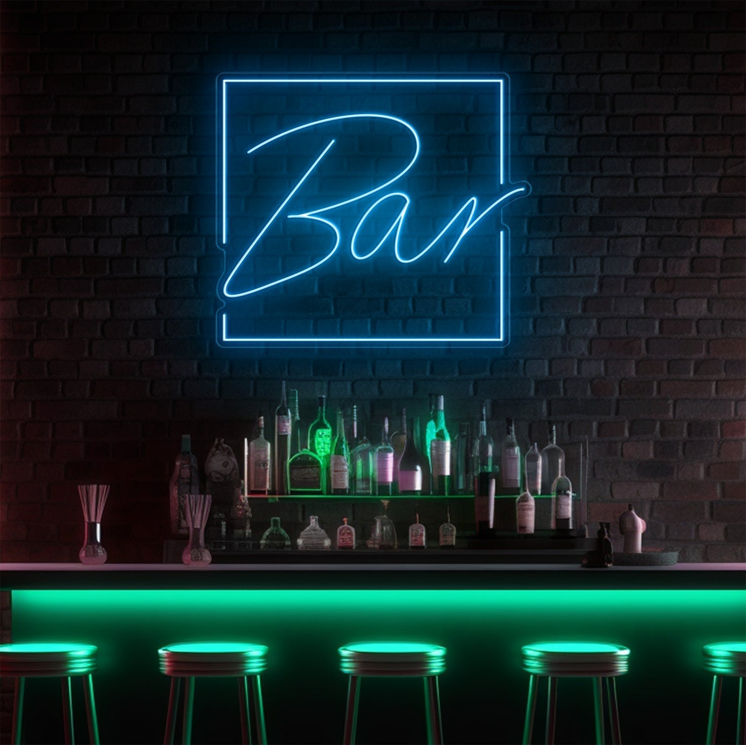 Bar Square LED Neon Sign – BeNeonUnicorn