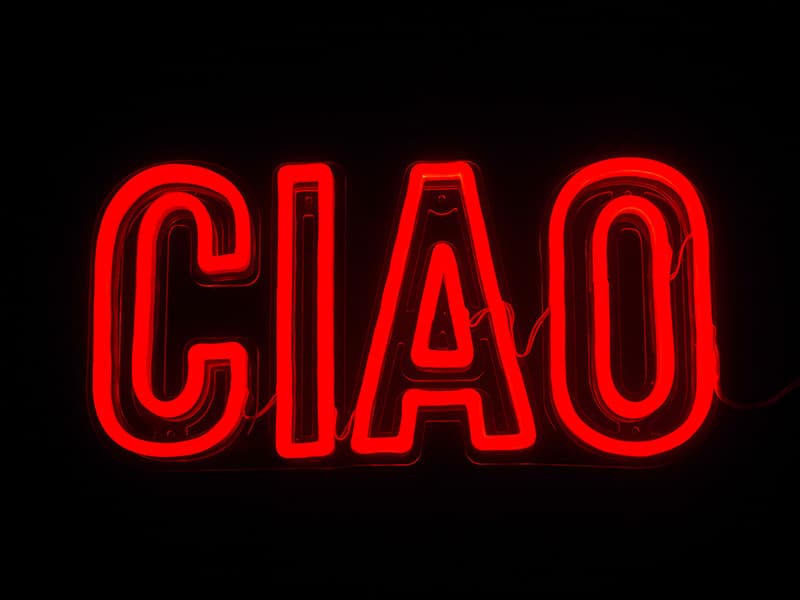 CIAO neon sign | Beneon Unicorn – BeNeonUnicorn