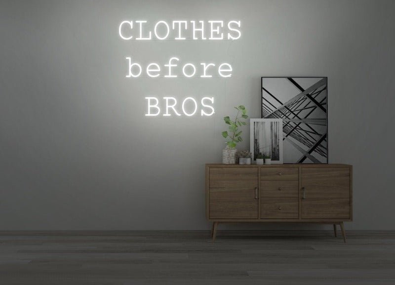 Clothes Before Bros Neon Sign | Beneon Unicorn Neon Sign – BeNeonUnicorn