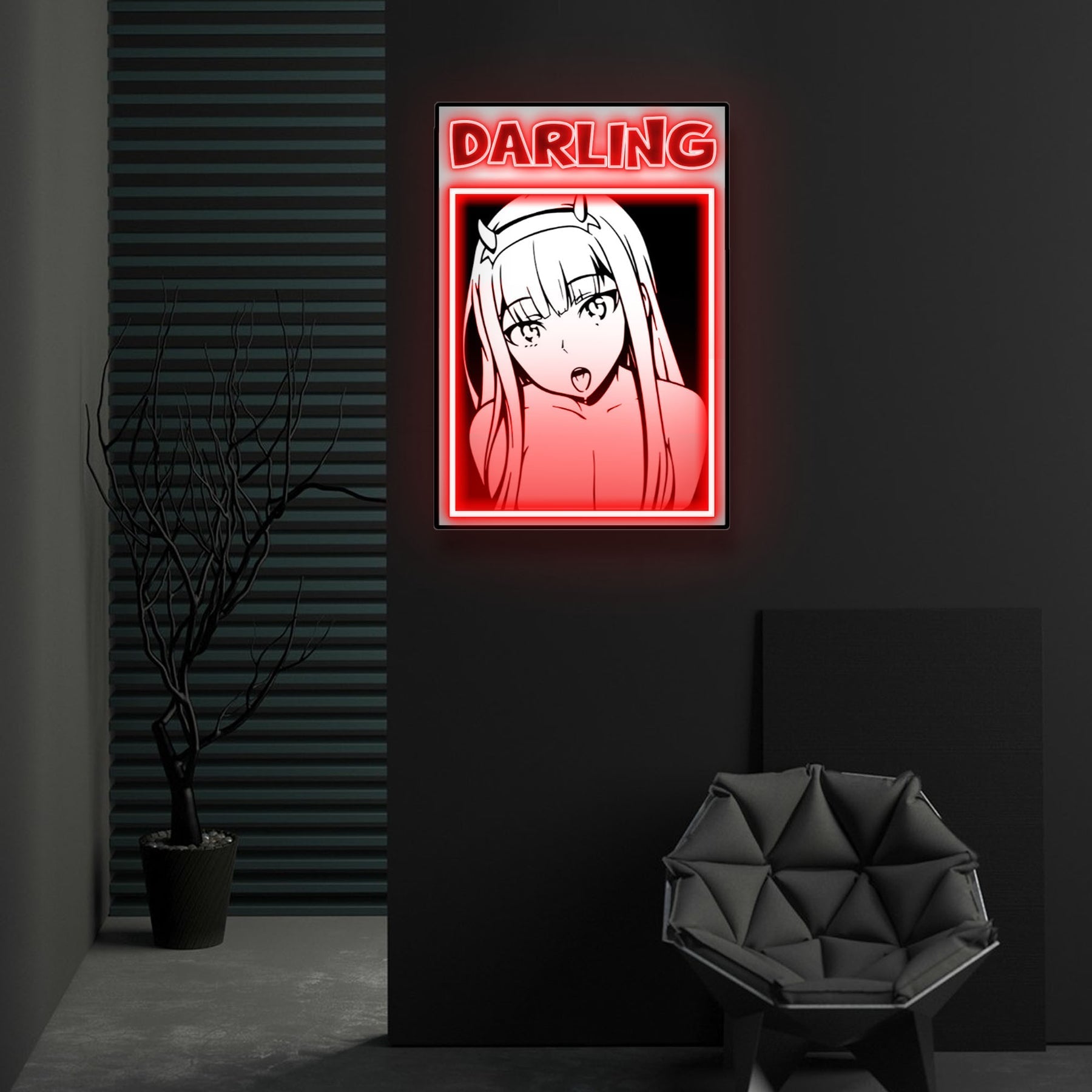 "Darling" Neon x Acrylic Artwork – BeNeonUnicorn