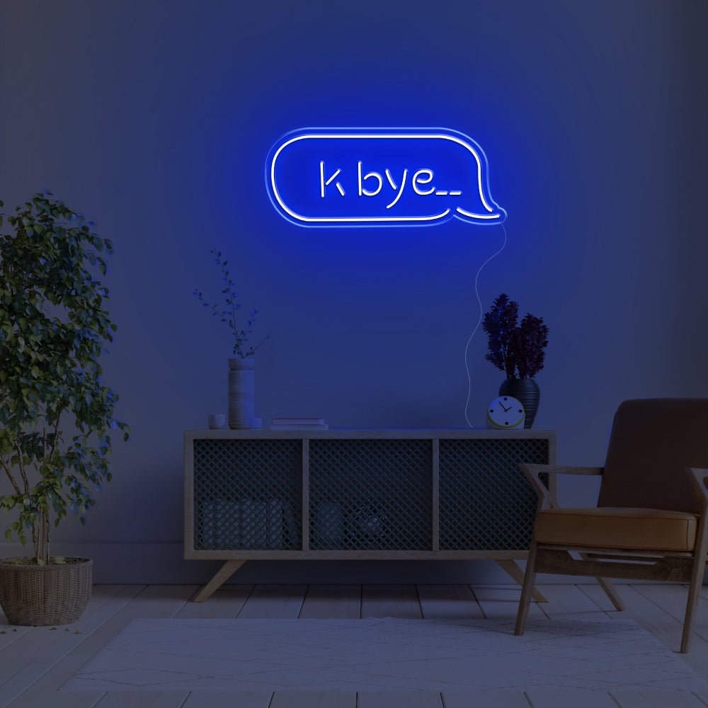 K Bye.. LED Neon Sign – BeNeonUnicorn