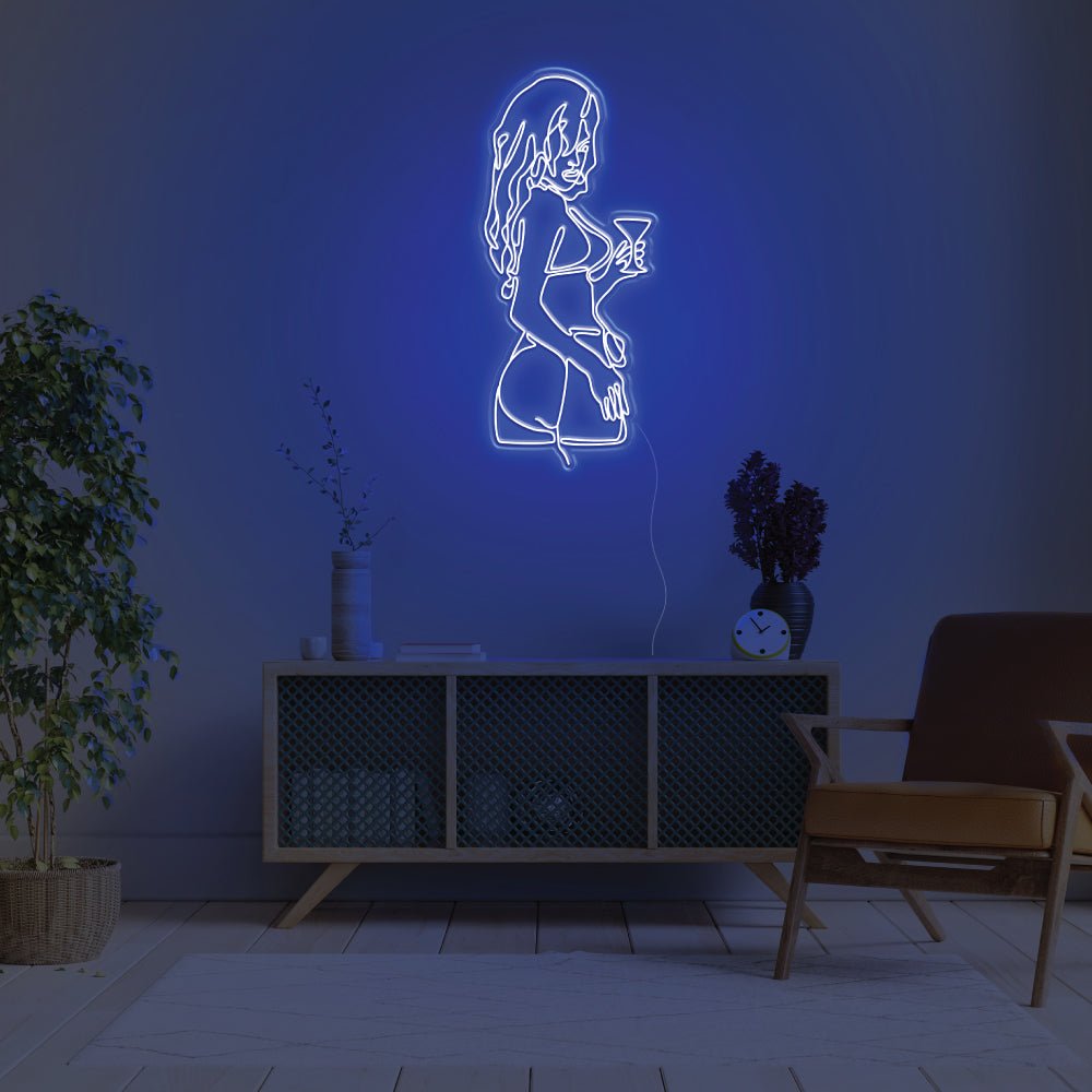 Martini Girl LED Neon Sign – BeNeonUnicorn