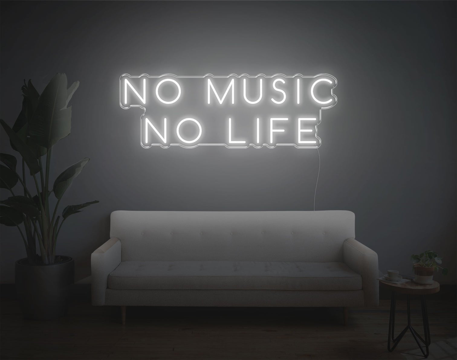 No Music No Life LED Neon Sign – BeNeonUnicorn