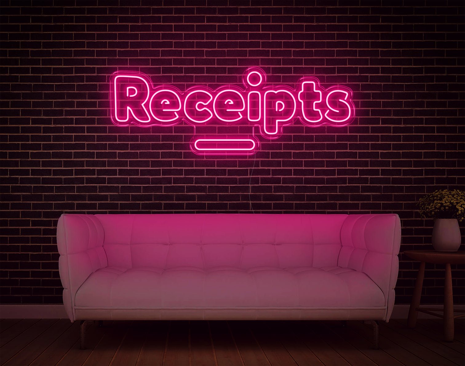 Receipts LED Neon Sign – BeNeonUnicorn