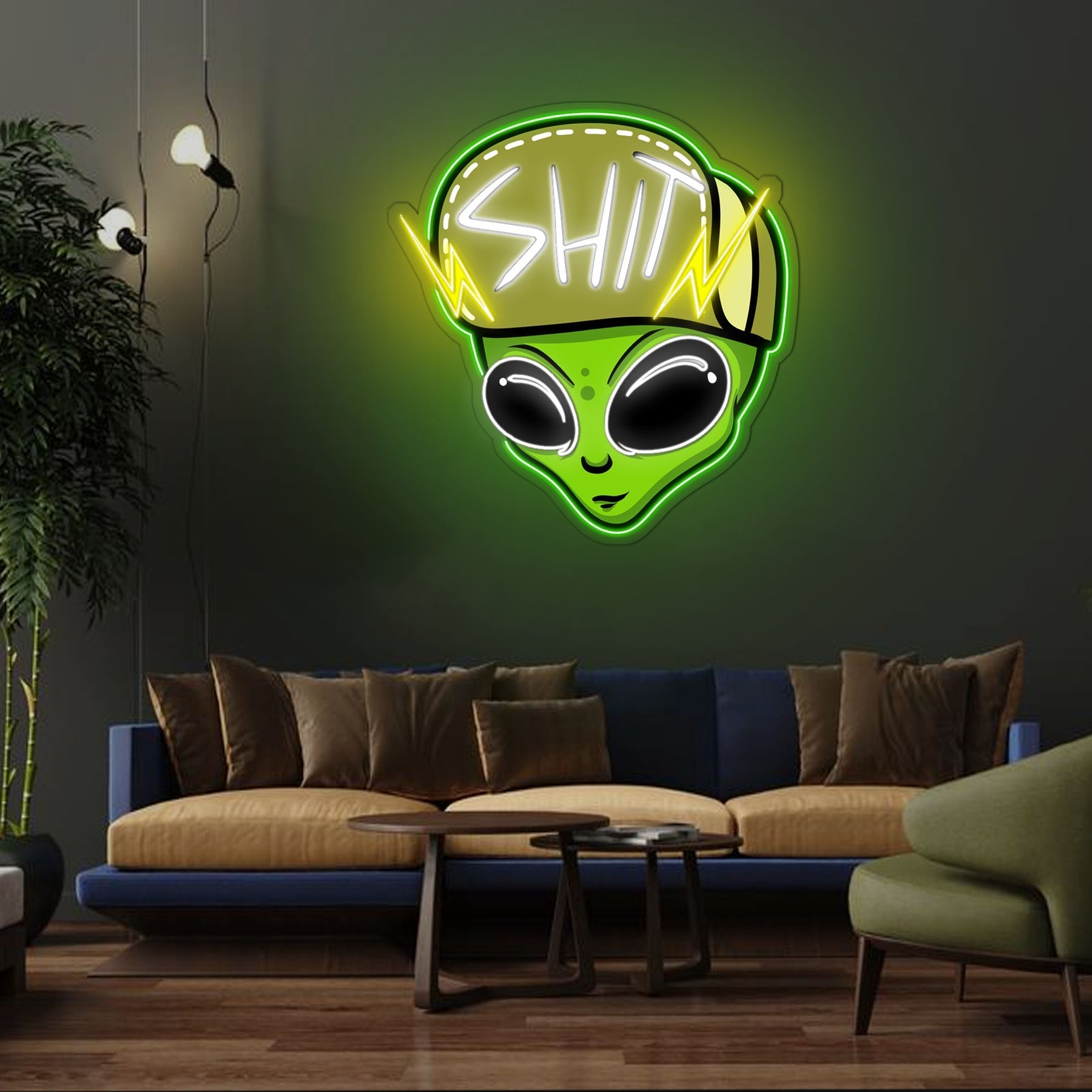 Urban Alien Neon Sign x Acrylic Artwork – BeNeonUnicorn